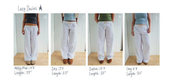 Size References – Studio Seven Designs